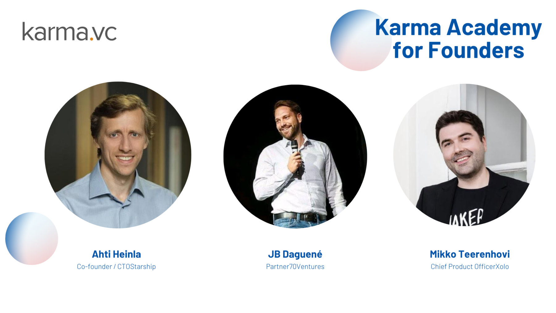 Karma Academy for founders at L59 | Latitude59